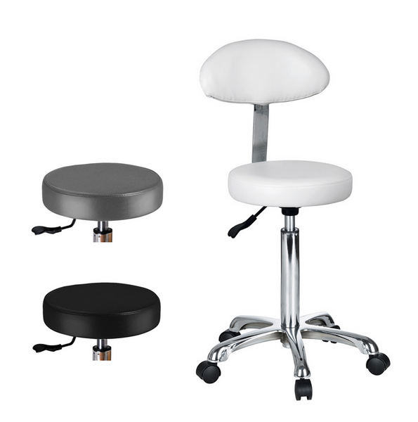 Taburete basico blanco, negro, gris – Palma Salud